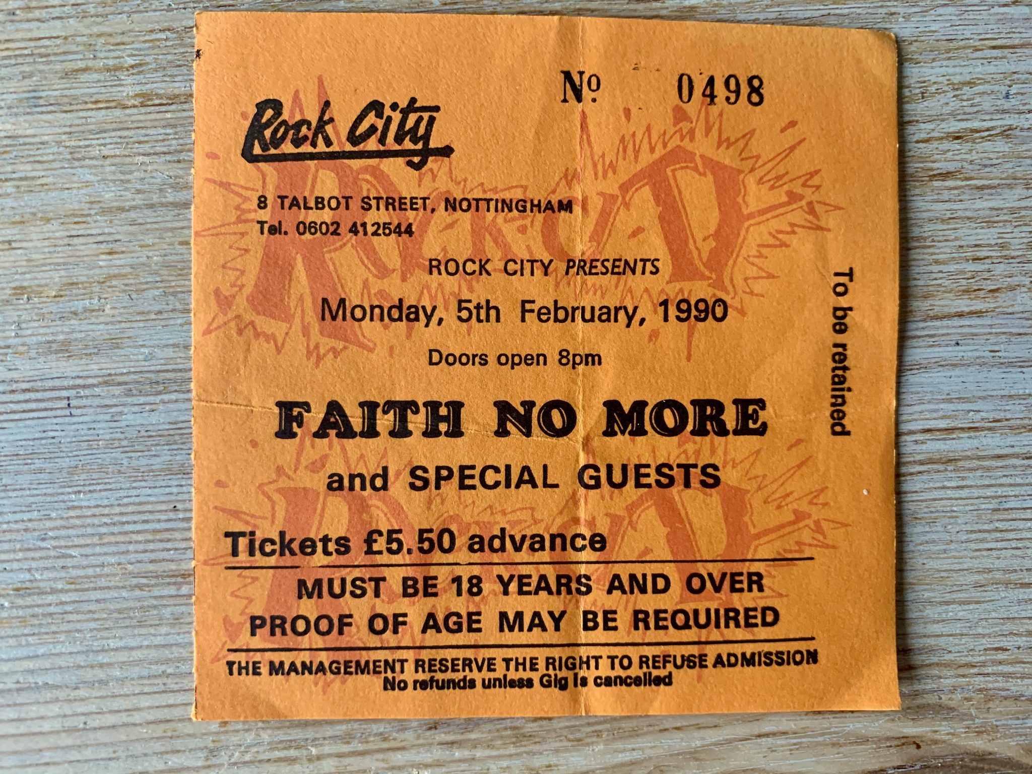 Gig Tickets part 2 – the 1990s – Music In The Attic